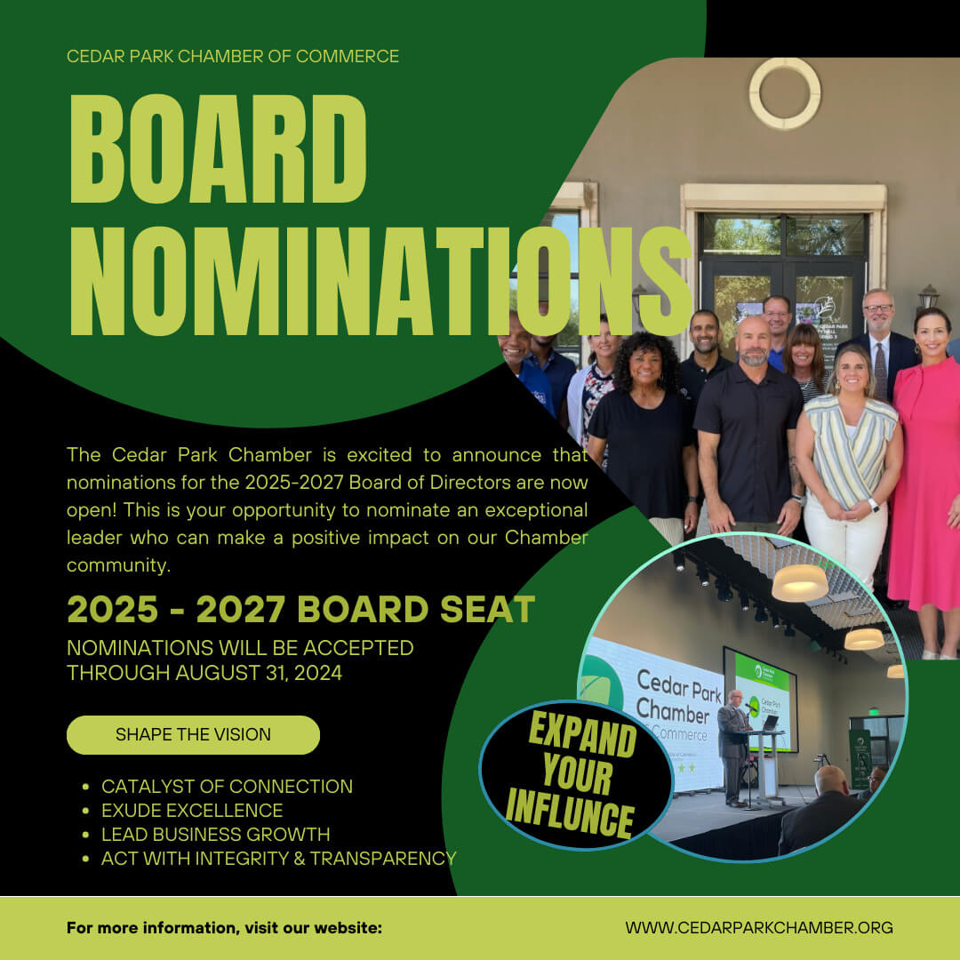Board of Directors - Cedar Park Chamber of Commerce
