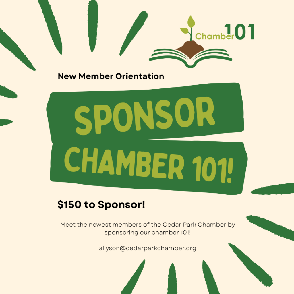 Chamber 101 - Cedar Park Chamber of Commerce